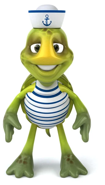 Fun turtle in sailor cap and t shirt with floating device Stock Photo ...