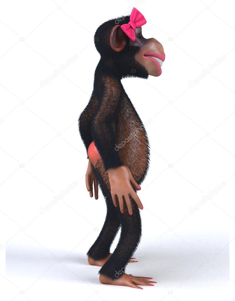 Fun cartoon monkey — Stock Photo © julos #62426241