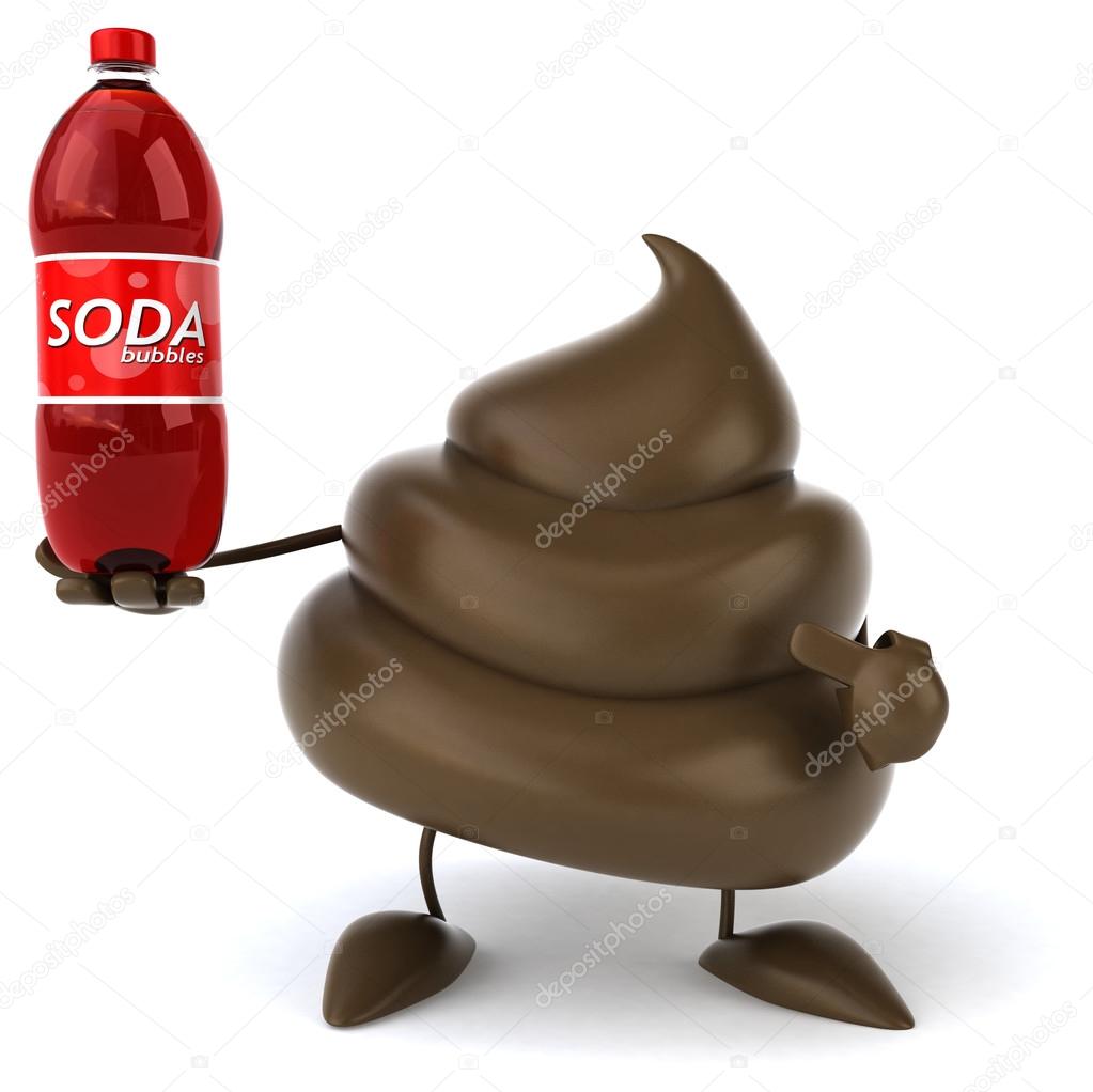 Fun poop with soda bottle Stock Photo by ©julos 63282405