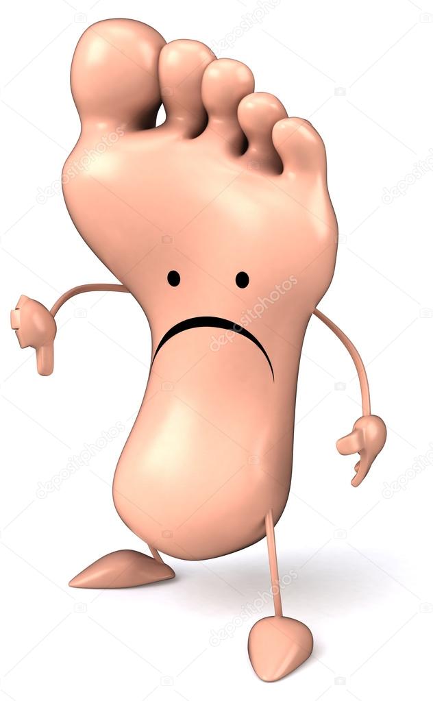 Fun cartoon foot Stock Illustration by ©julos #68473933