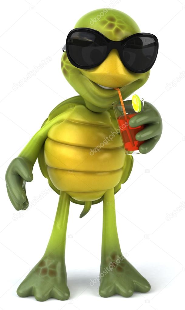 Fun cartoon turtle — Stock Photo © julos #68474921