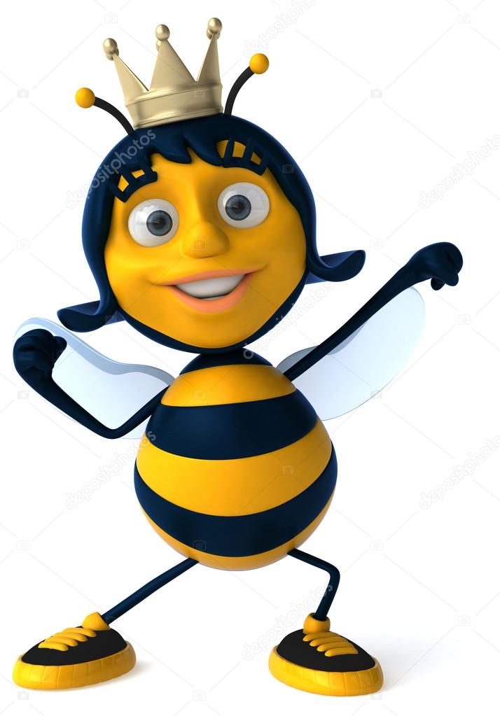 Fun cartoon bee Stock Illustration by ©julos #68552443