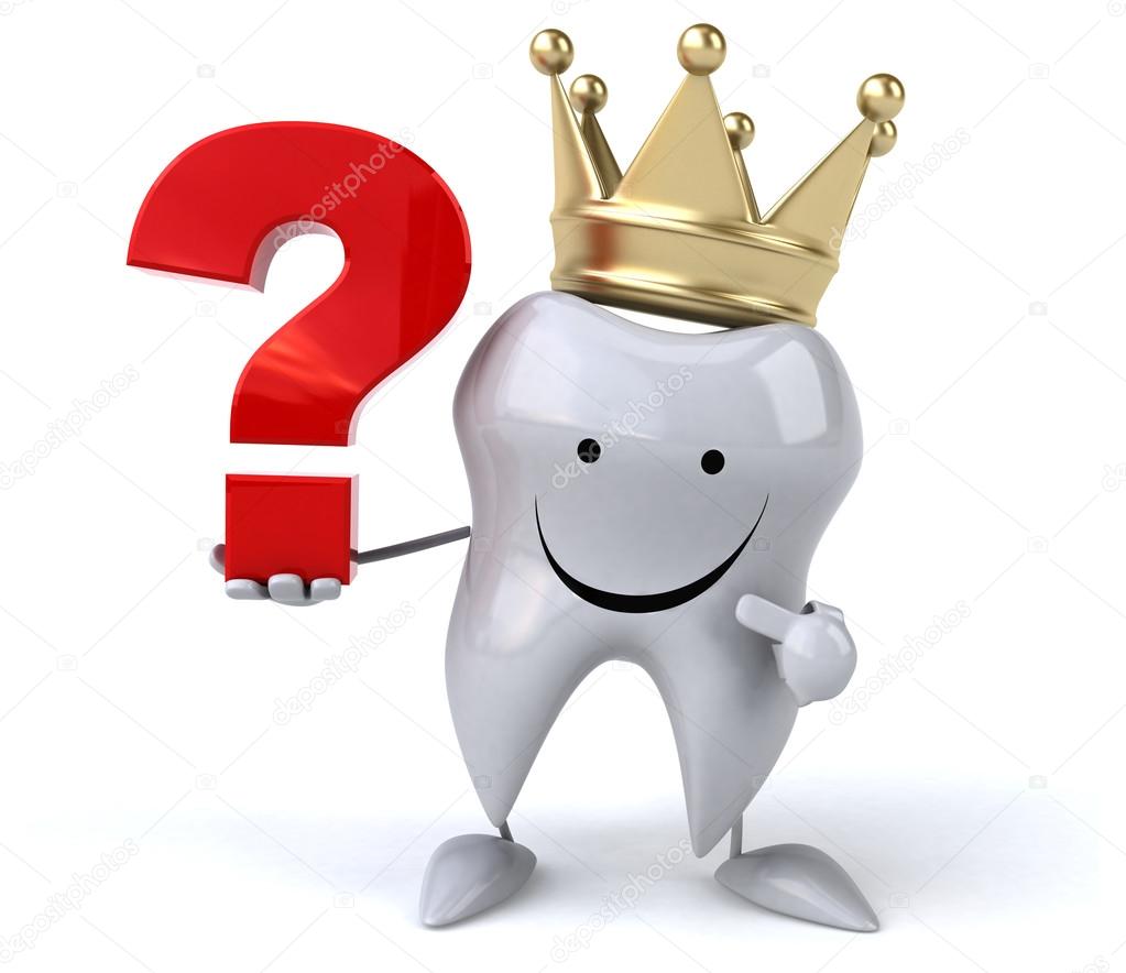 Fun tooth and question mark Stock Illustration by ©julos #69923701
