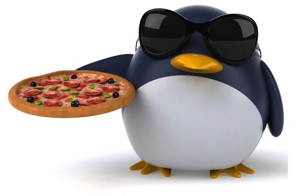 Penguin Eating Pizza