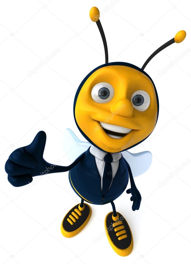 Fun cartoon bee Stock Illustration by ©julos #70786481