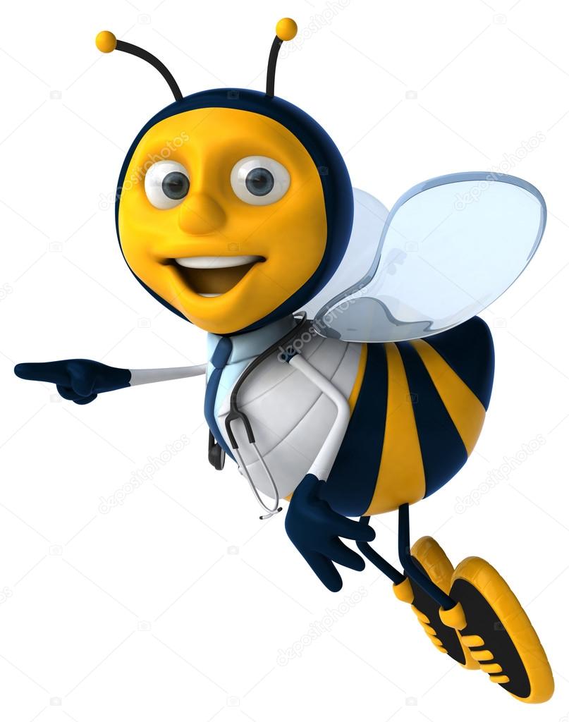 Fun cartoon bee Stock Illustration by ©julos #70786527
