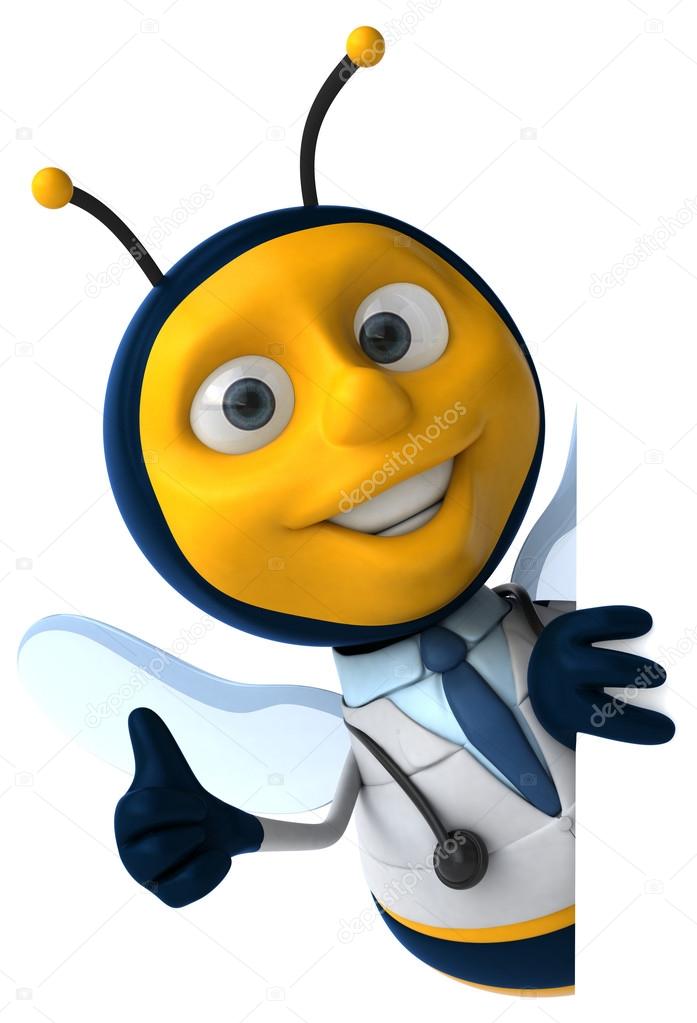 Fun cartoon bee — Stock Photo © julos #71188223