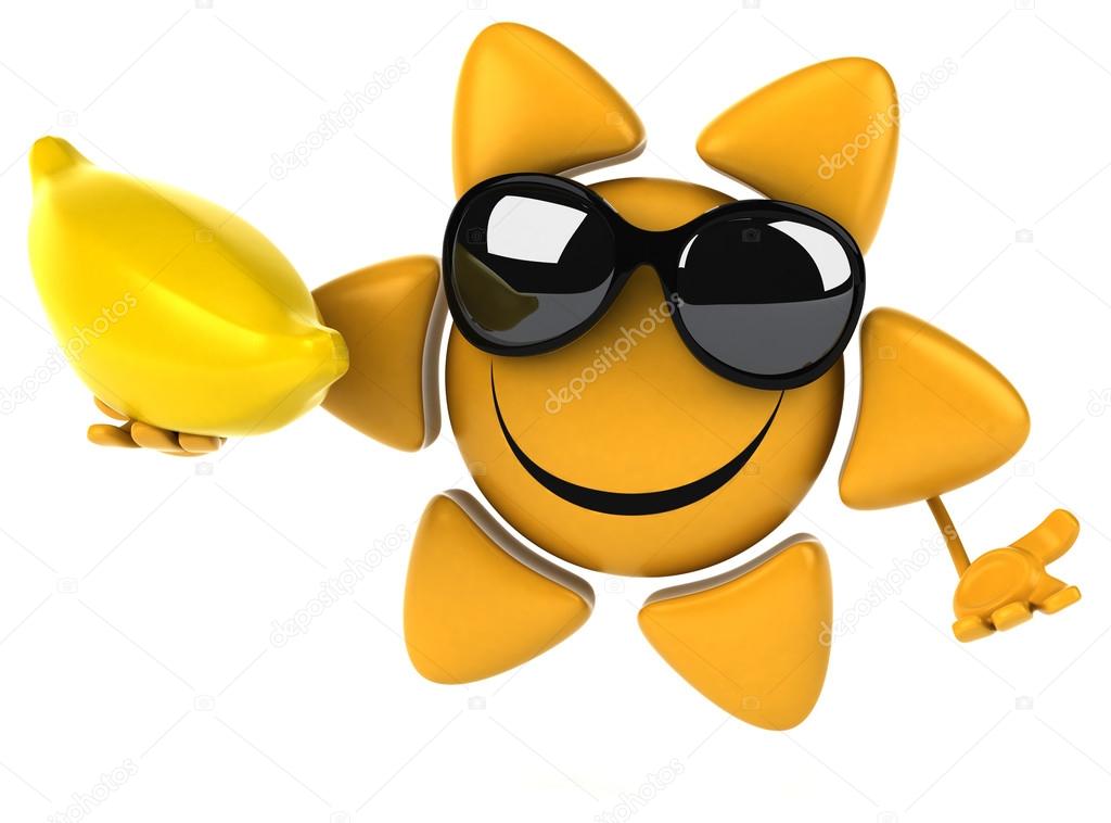 Funny cartoon sun Stock Photo by ©julos 72683873