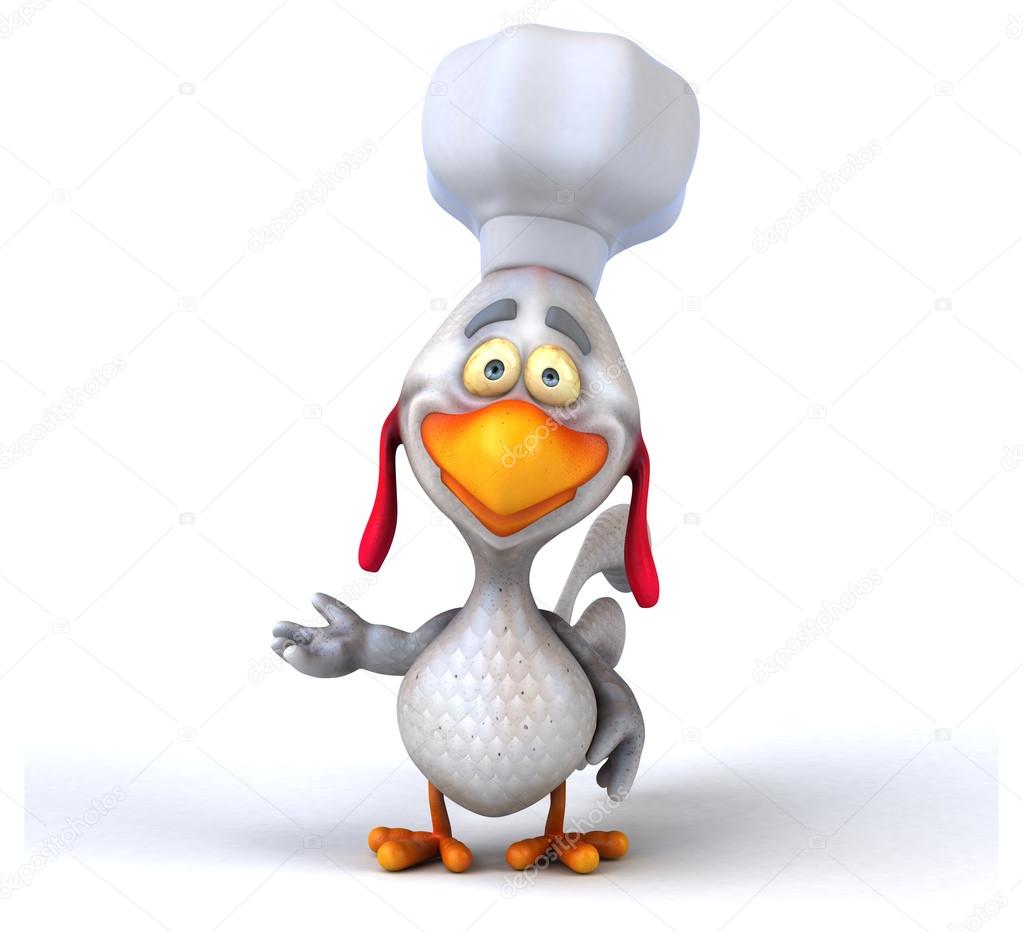 Rolig tecknad kyckling — Stockfotografi © julos #72824093