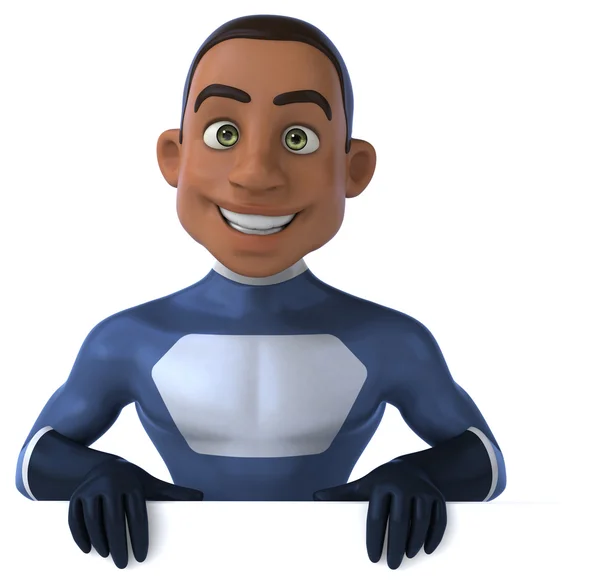 Cartoon Black superhero Stock Illustration by ©julos #59356929