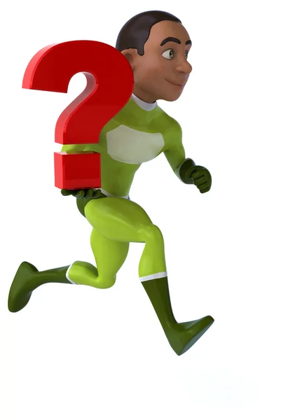 Fun superhero with question mark Stock Photo by ©julos 89465152