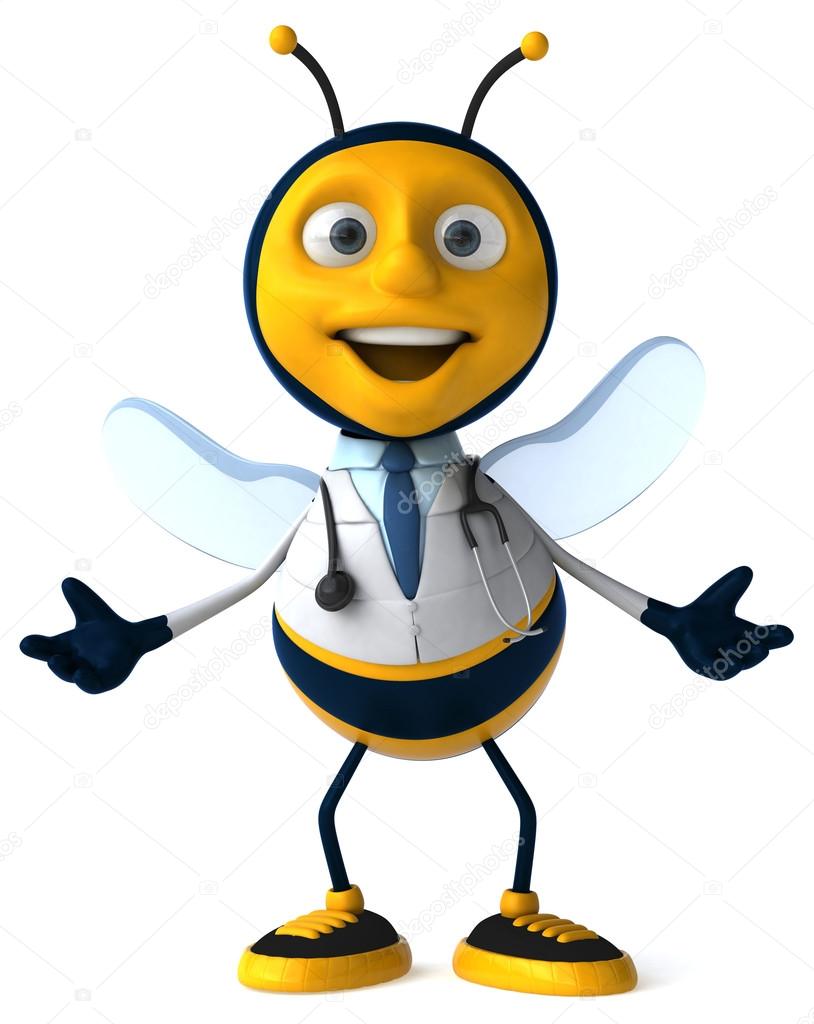 Fun cartoon bee Stock Illustration by ©julos #74840429