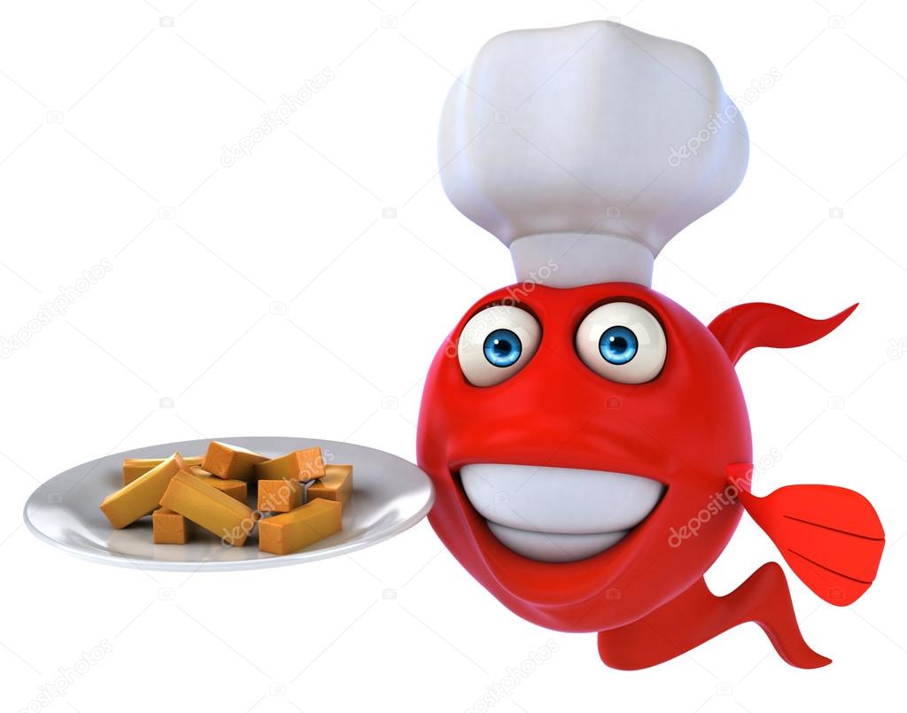 Funny cartoon fish — Stock Photo © julos #75395829