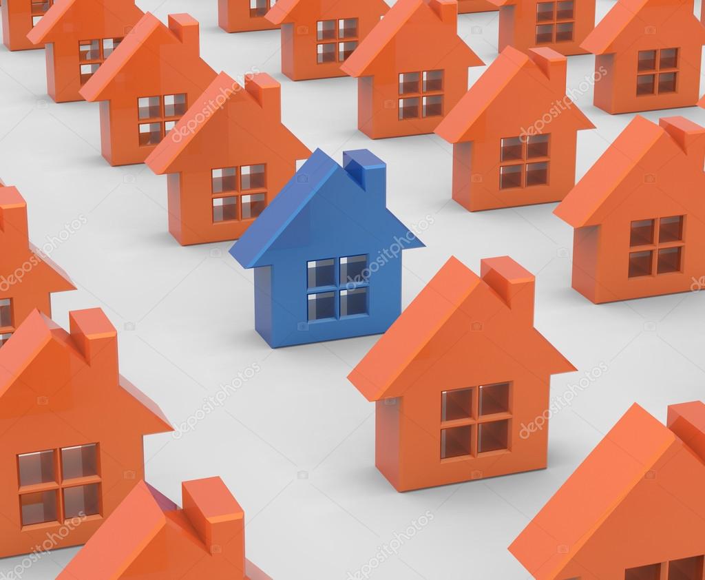 Many houses signs Stock Illustration by ©julos #77642994