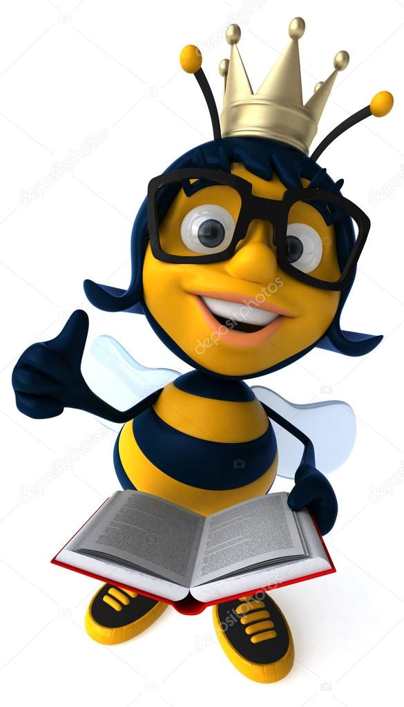 Fun cartoon bee Stock Illustration by ©julos #77925464