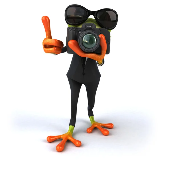 Frog photographer — Stock Photo © julos #6146040