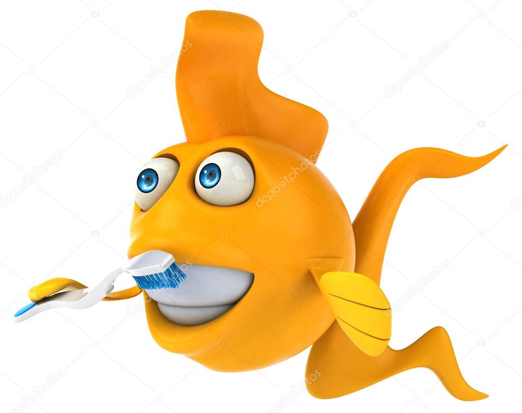 Funny cartoon fish Stock Photo by ©julos 78102390