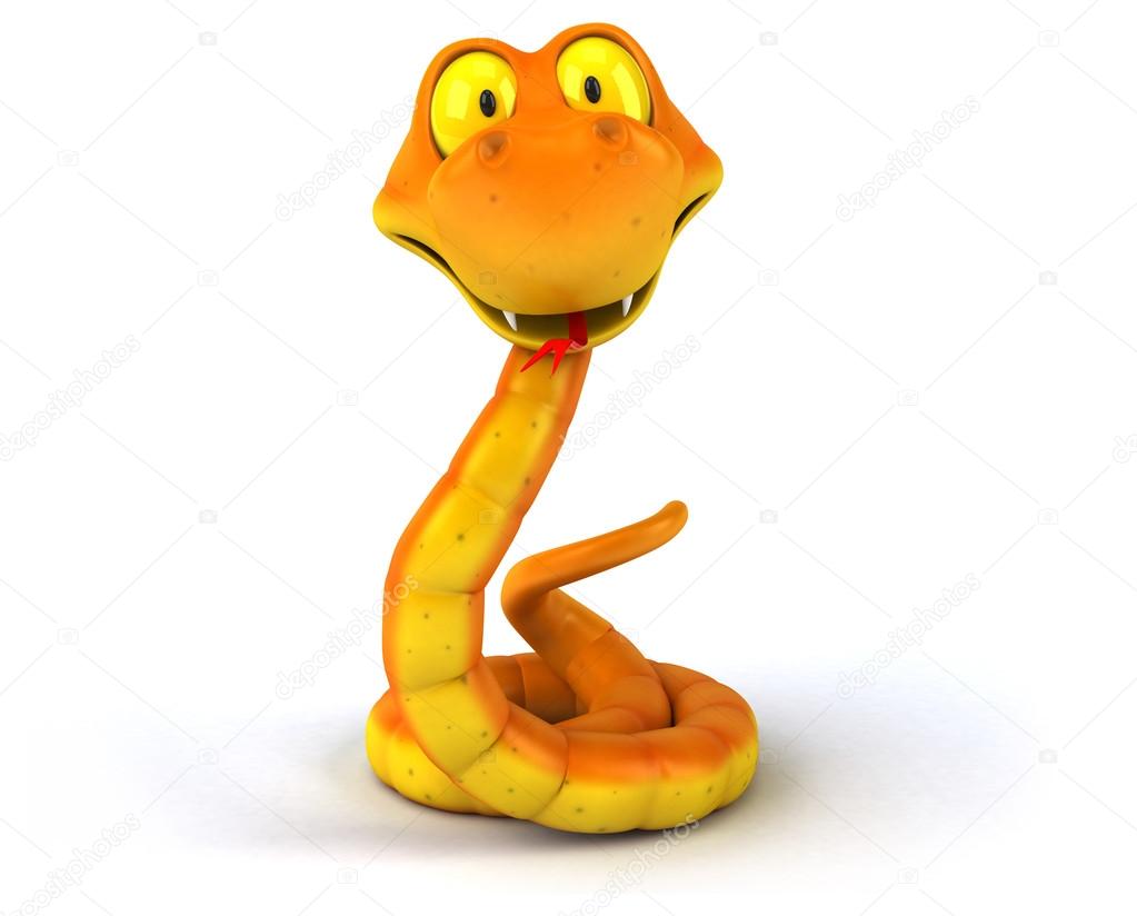 Fun cartoon snake — Stock Photo © julos #82617532