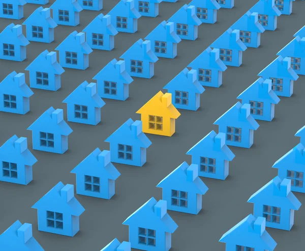 Different House among the same houses — Stock Photo © julos #85877974