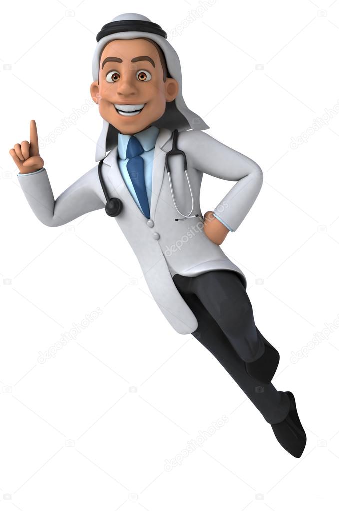 Cartoon Arab doctor — Stock Photo © julos #88065132