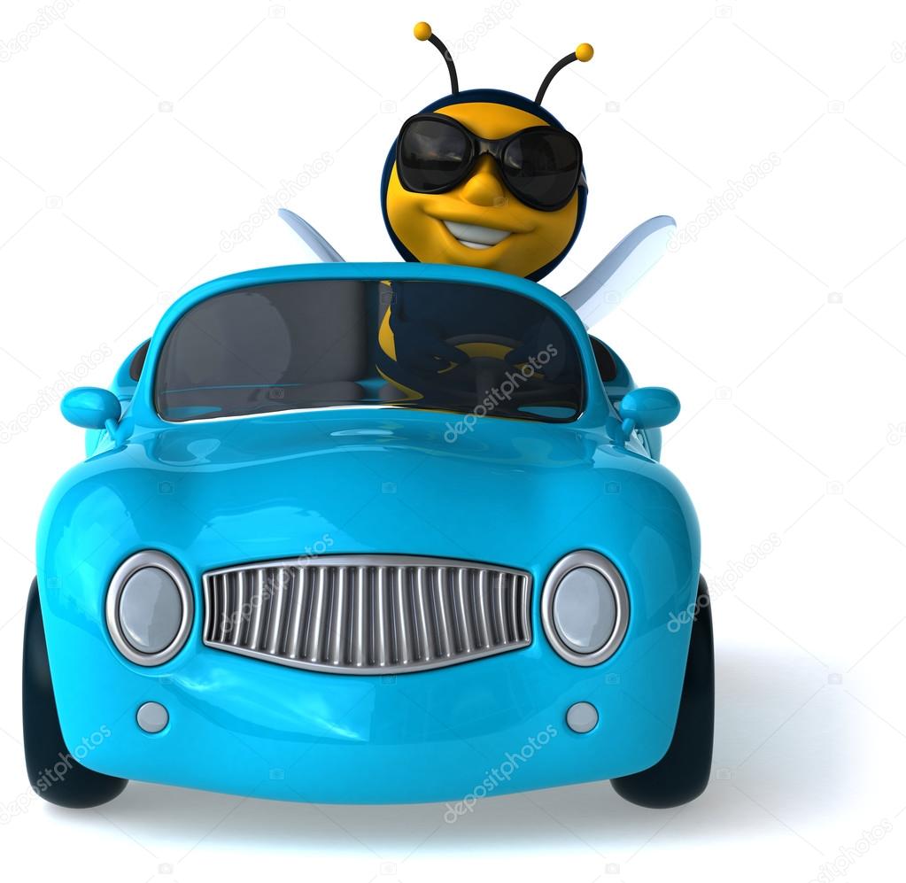 Fun cartoon bee Stock Illustration by ©julos #88872016