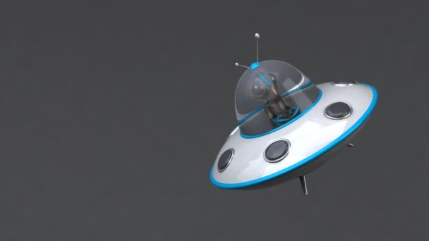 Fun frog in ufo Stock Photo by ©julos 90162184