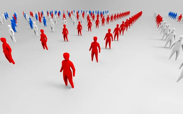Individual vs crowd Stock Photos, Royalty Free Individual vs crowd ...