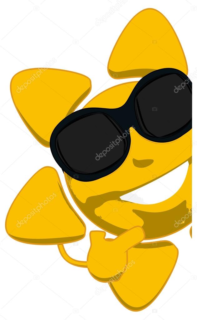 Fun cartoon Sun Stock Illustration by ©julos #95328644