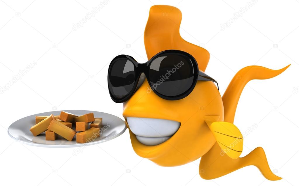 Fun cartoon fish Stock Illustration by ©julos #96075994