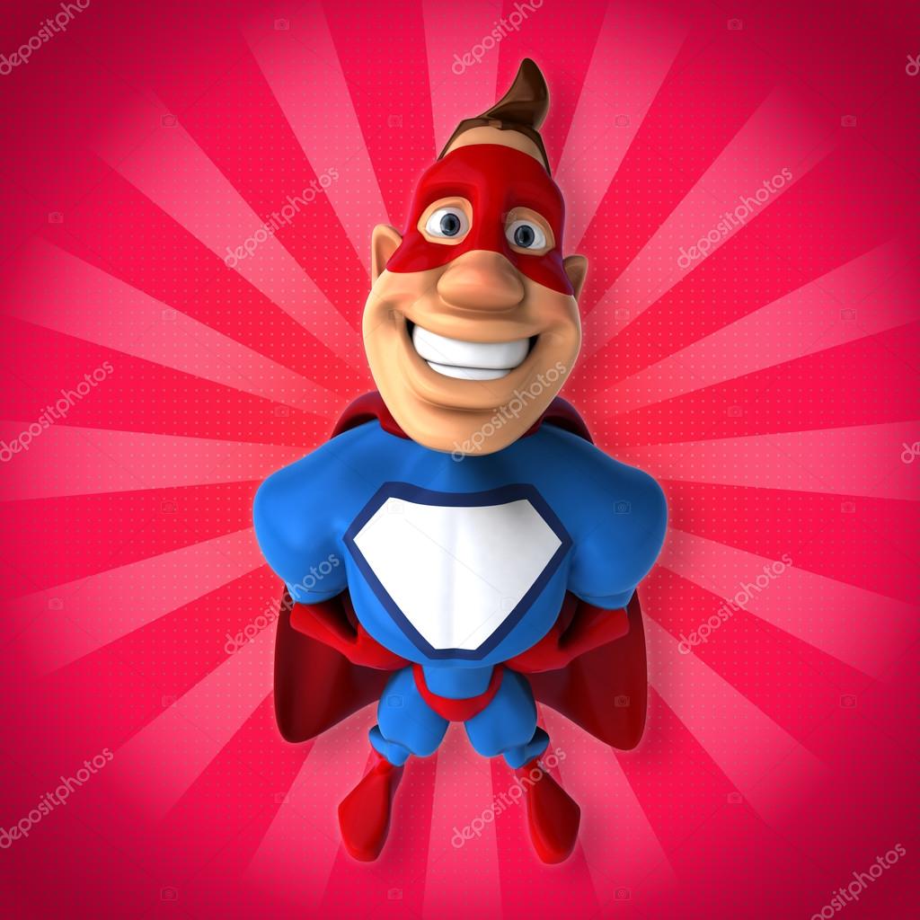Fun cartoon superhero Stock Illustration by ©julos #97106776