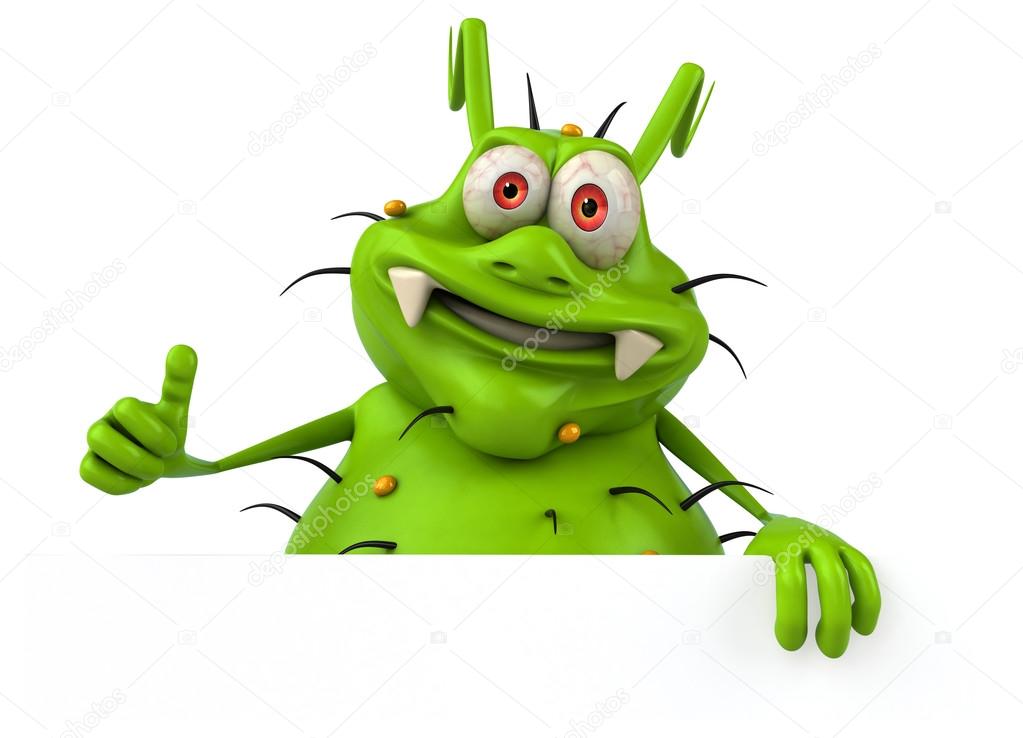Fun cartoon germ Stock Illustration by ©julos #97291236