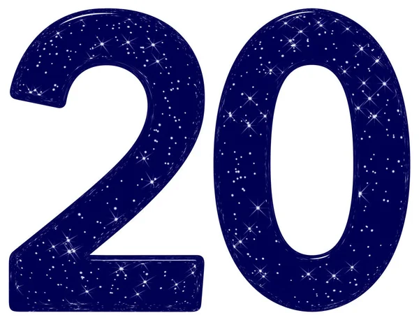Numeral Twenty Isolated White Background Render — Stock Photo ... Numeral Twenty Isolated White Background Render — Stock Photo ...