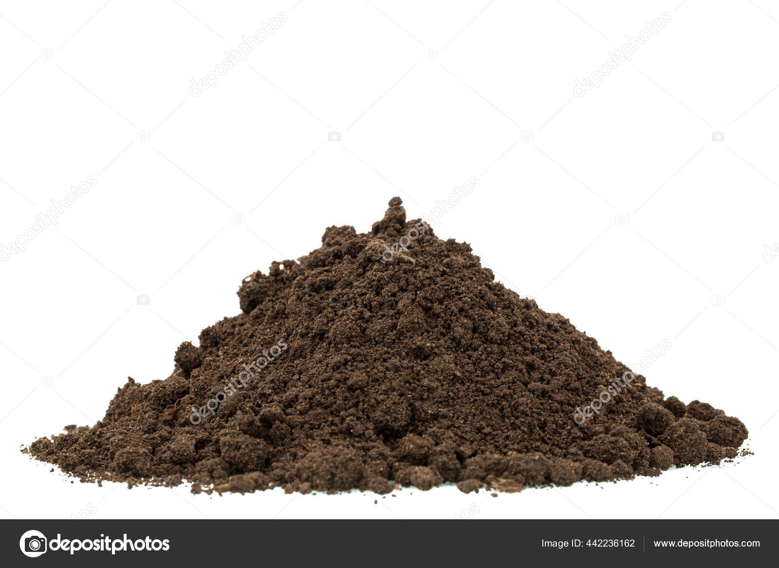 Heap Soil Isolated White Background Stock Photo by ©kostyuchenko 442236162