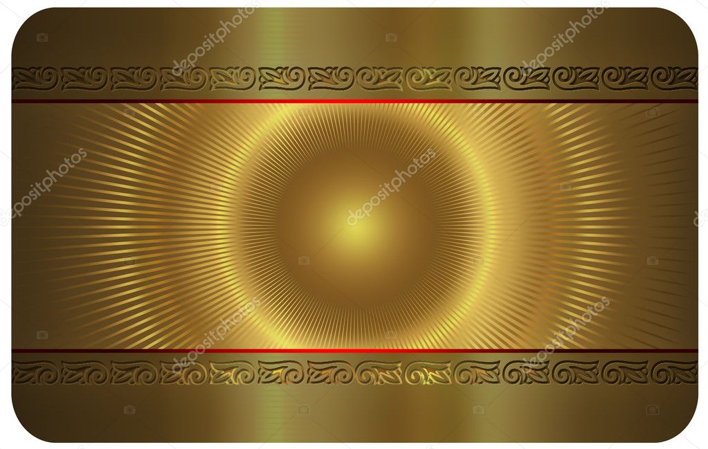 Gold business card. — Stock Photo © ke77kz #55394829