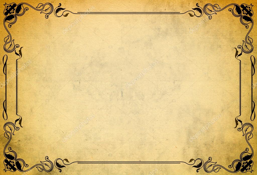 Old paper background with decorative frame. — Stock Photo © ke77kz ...