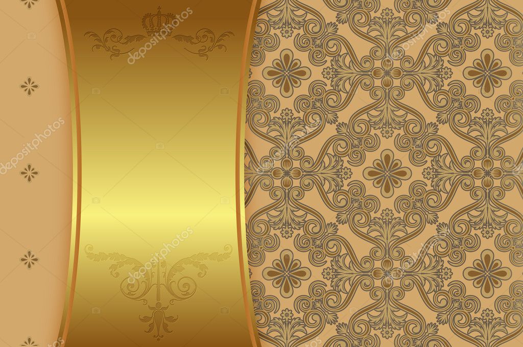 Decorative gold background. Stock Photo by ©ke77kz 77889978