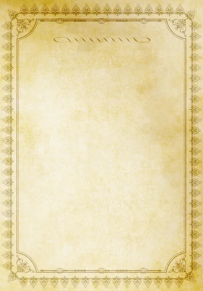 Old paper backdrop with old-fashioned decorative border. Stock Photo by ...