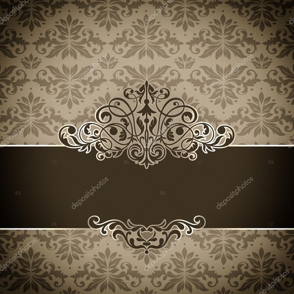 Decorative background with elegant border. — Stock Photo © ke77kz #92031772