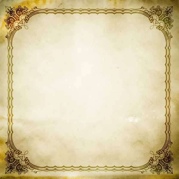 Old paper background with decorative vintage border. Stock Photo by ...