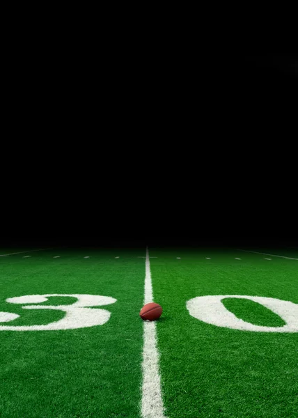 Football Field At Night Vertical