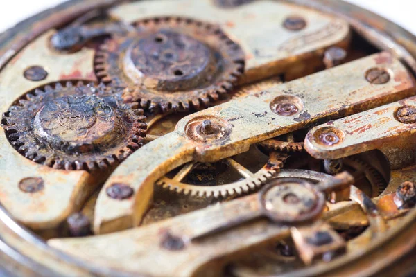 Rusty gears in an old pocket watch — Stock Photo © wollertz #106555614