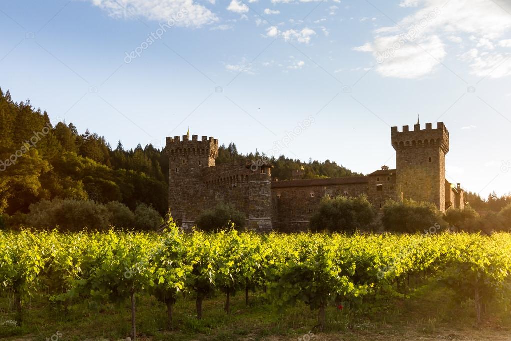Wine castle in Napa Valley ⬇ Stock Photo, Image by © wollertz #77798330