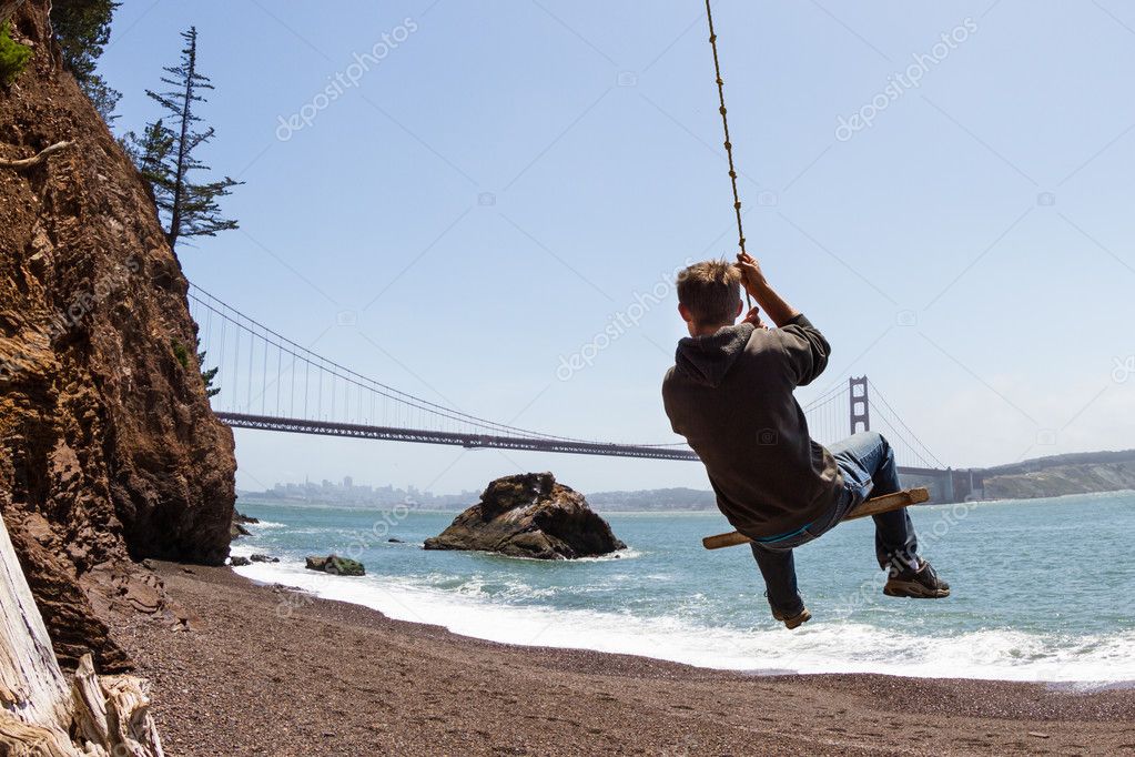 Swingin on a rope Stock Photo by ©wollertz 80643916