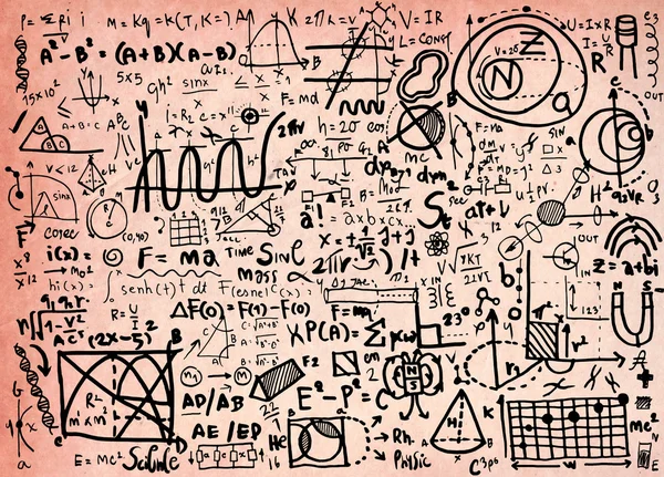 Physical formulas and phenomenons. hand-drawn illustration. scie Stock ...