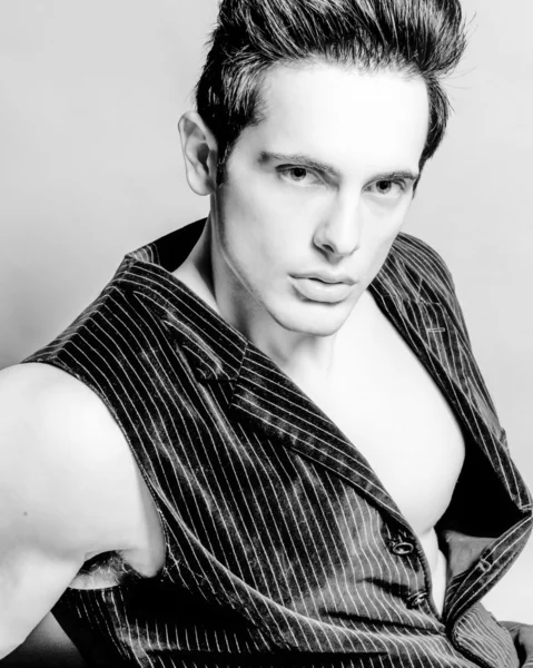 Male model cheekbones Stock Photos, Royalty Free Male model cheekbones ...