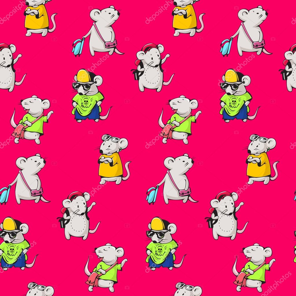 Mice seamless pattern Stock Vector Image by ©tiff20 #105224340