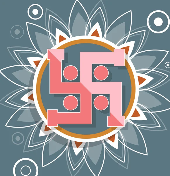 Background with om, swastika — Stock Vector © alliesinteract #2364440