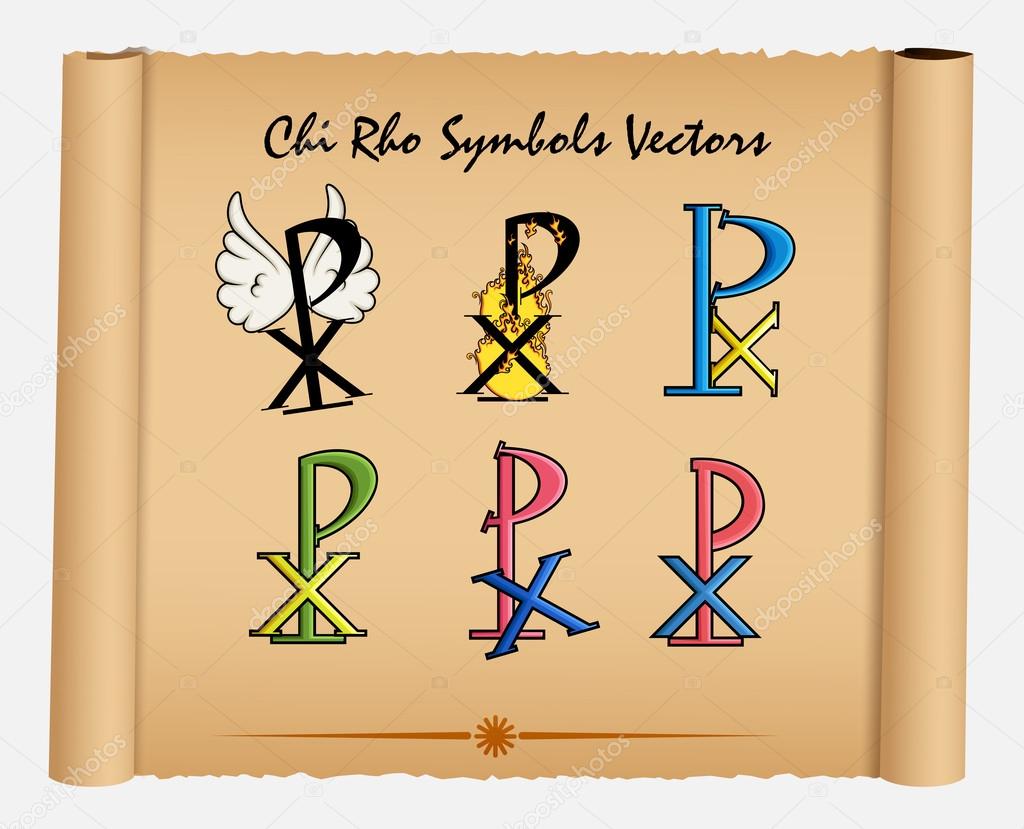Set of Various Style Chi-Rho Symbols Stock Vector by ©baavli 111892566