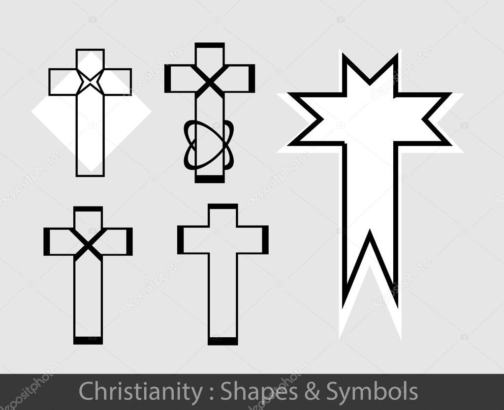 Christianity - Christian Cross Symbols Stock Vector by ©baavli 111898944
