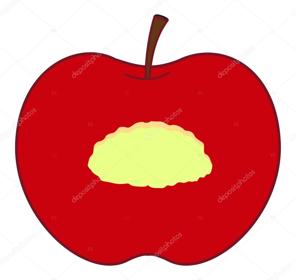 Half Eaten Apple Logo